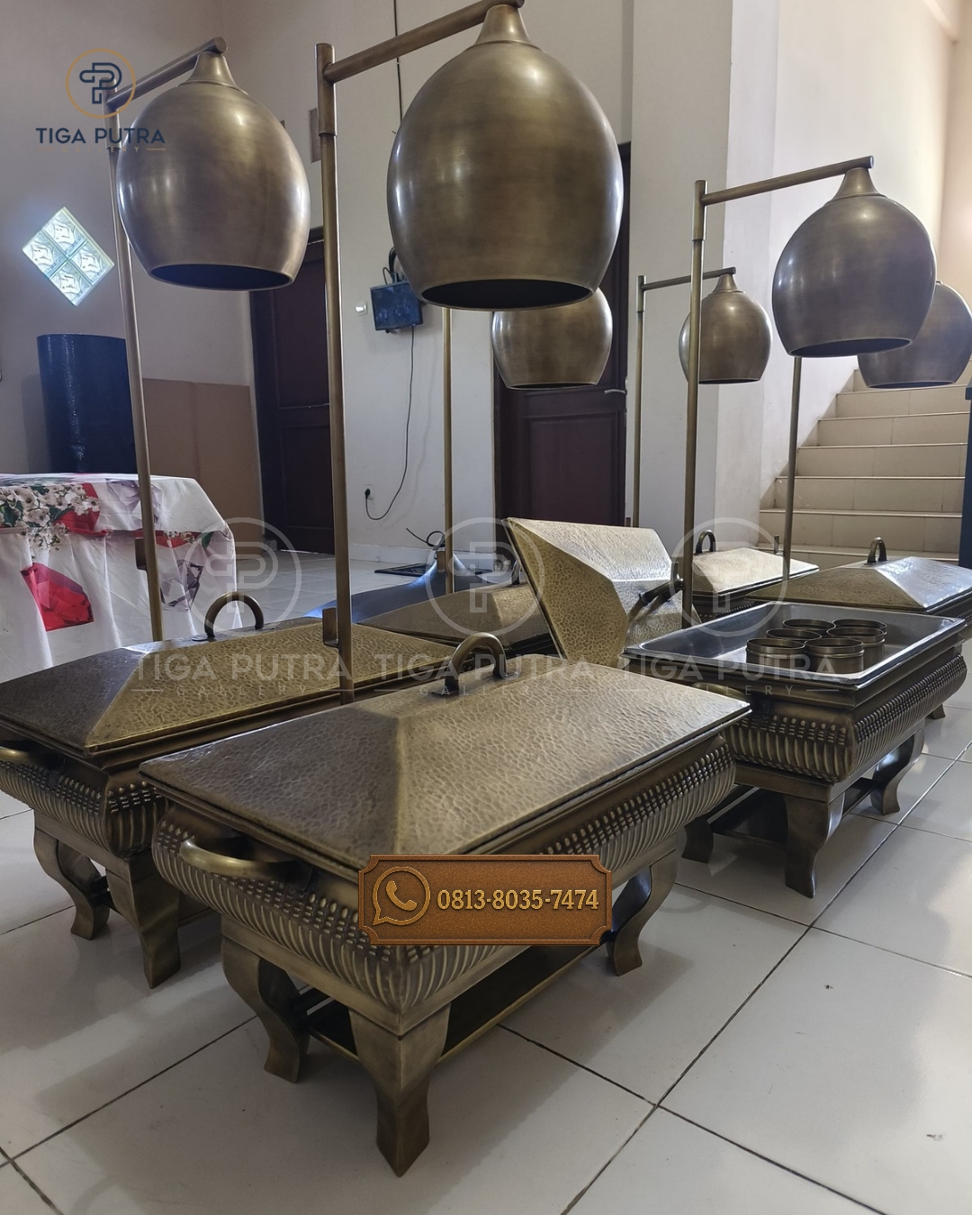 Chafing Dish Kuningan Mewah – Pemanas Makanan Elegan untuk Catering ...